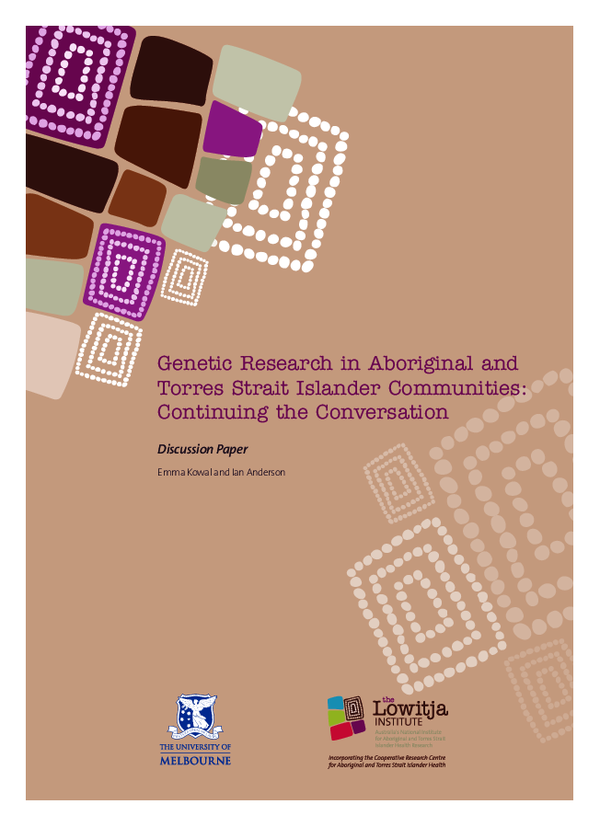 (PDF) Genetic research in Aboriginal and Torres Strait Islander ...