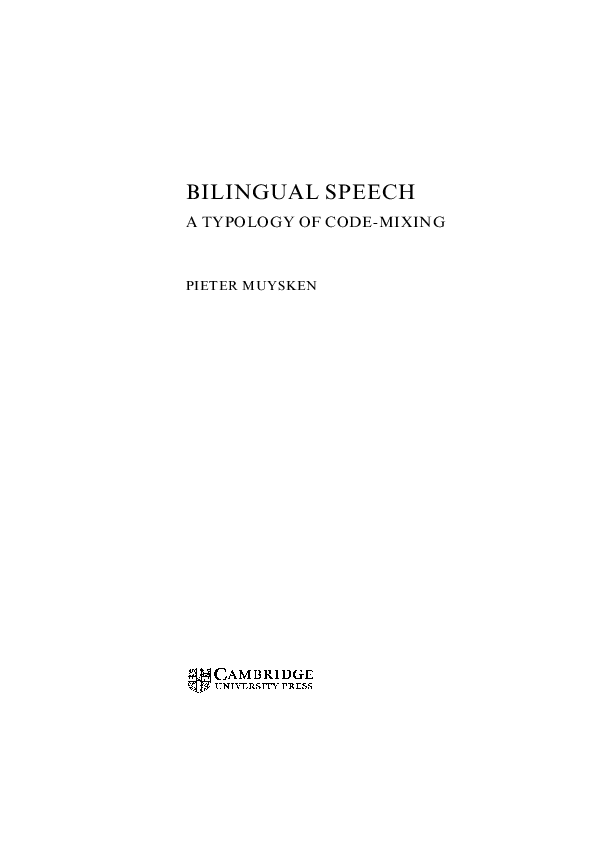 (PPT) TYPE OF CODE SWITCHING AND CODE MIXING | Nadzifa Rhizha - Academia.edu