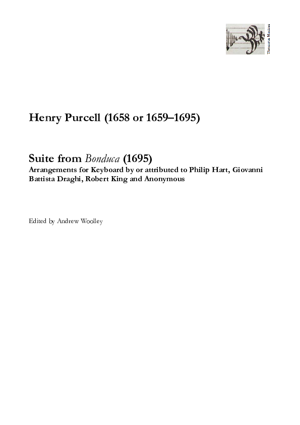 (PDF) Henry Purcell: Suite from Bonduca (1695)