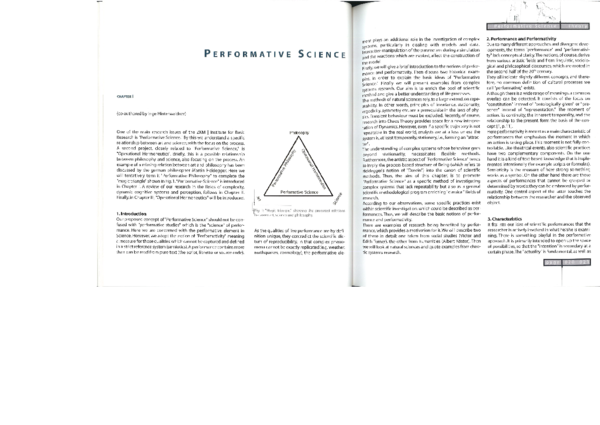 [with Hans H. Diebner] Performative Science, in: Hans H. Diebner ...