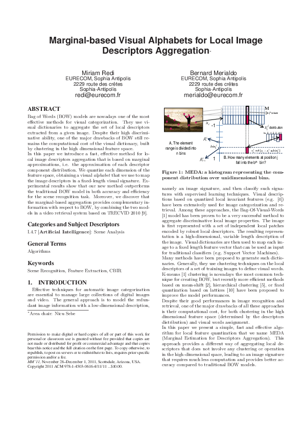 (PDF) Marginal-based visual alphabets for local image descriptors aggregation
