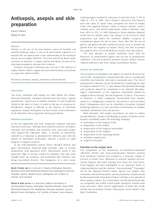 (PDF) Skin preparation