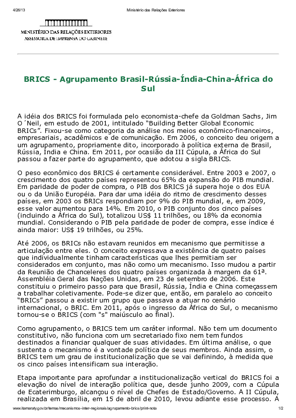 (PDF) BRICS