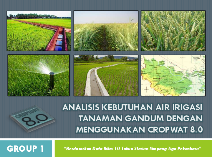 ANALISIS KEBUTUHAN AIR IRIGASI TANAMAN GANDUM DENGAN MENGGUNAKAN ...