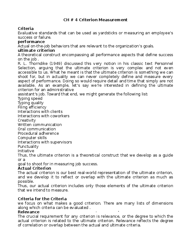 (DOC) criterian measurement