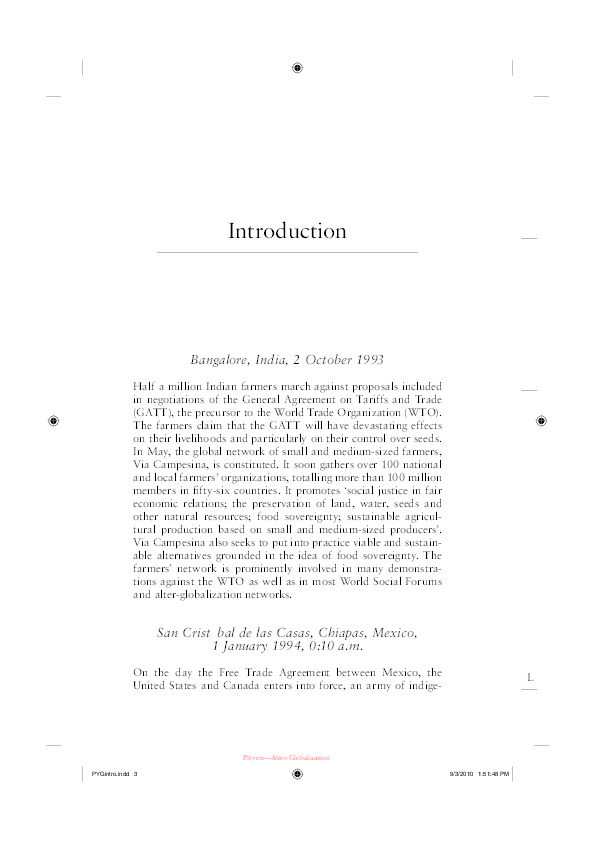 (PDF) "Alter-Globalization. Becoming Actors in the Global Age." Intro ...