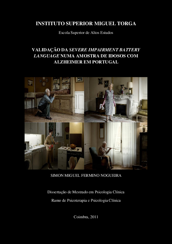 (PDF) Validação da Severe Impairment Battery Language numa amostra de ...