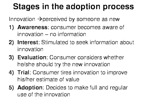 (PPT) Strategic Marketing Management ( stages of adoption)