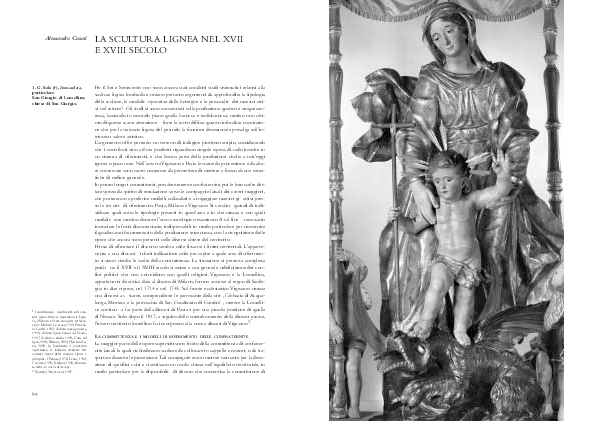 (PDF) La scultura lignea nel XVII e XVIII secolo