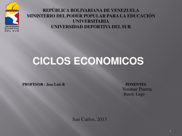 (PPT) Ciclos economicos