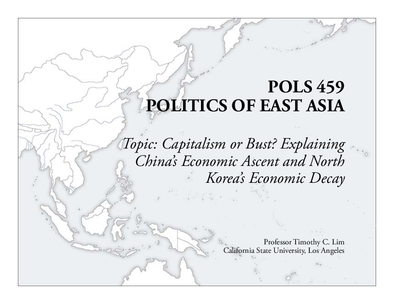 (PDF) Politics of East Asia (pptx lecture 6)