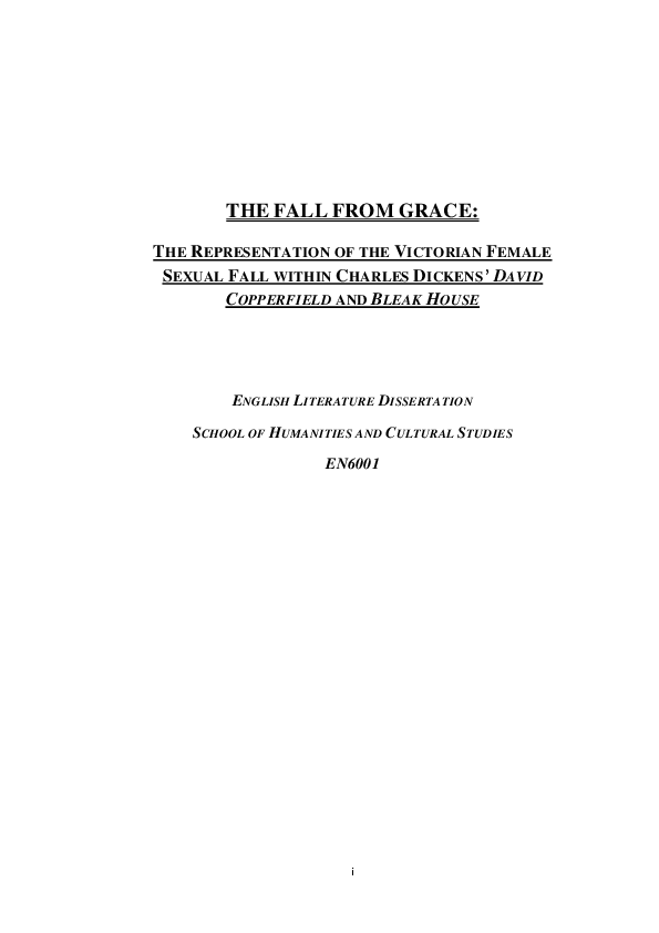 (DOC) The portrayal of prostitution within Charles Dickens' writing.