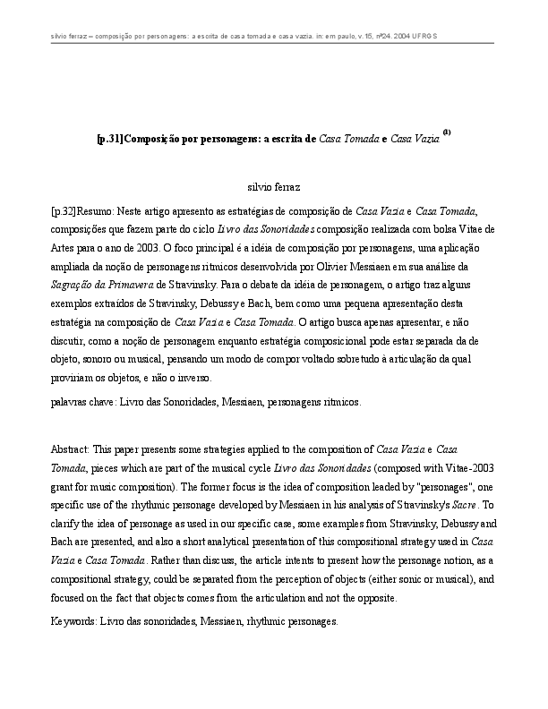 (PDF) Ritornelo: composição passo a passo