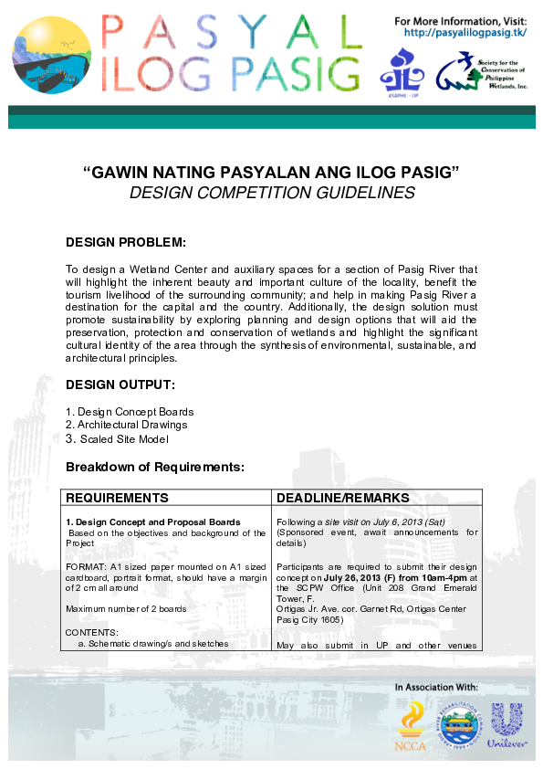 (PDF) Design Competition Guidelines