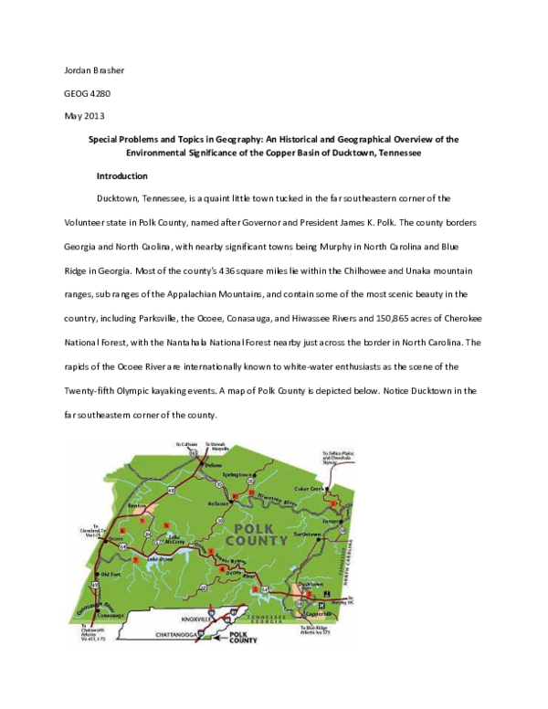 (DOC) An Historical and Geographical Overview of the Environmental ...