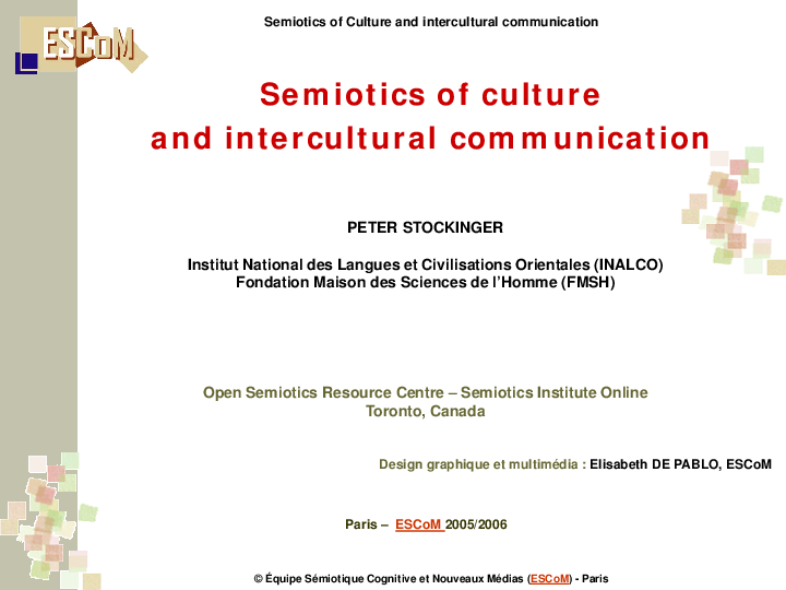 (PDF) Semiotics of culture and intercultural communication: The life ...
