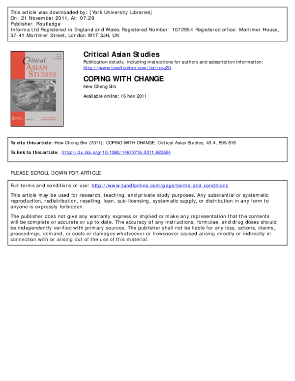 (PDF) Coping With Change