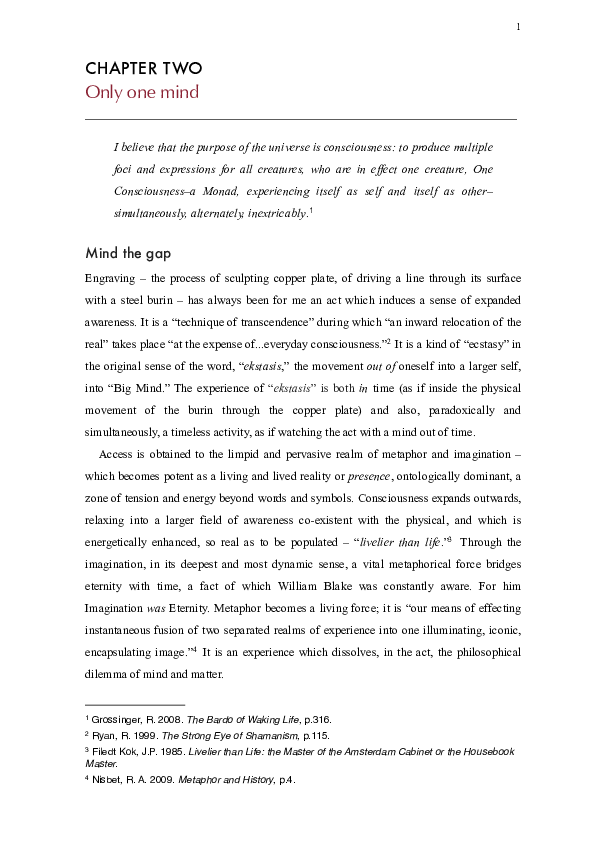 (PDF) Chapter Two–Only one mind