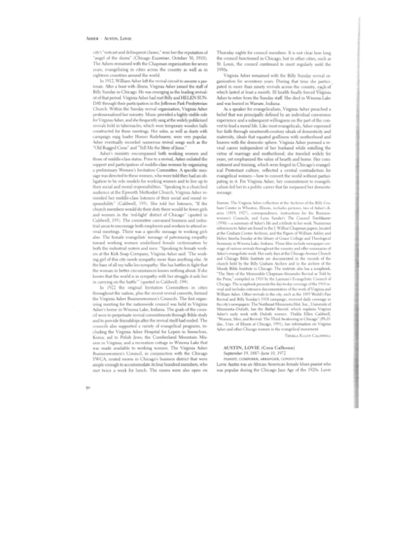 (PDF) Biographical Sketch: Black female blues pianist: "LOVIE AUSTIN ...