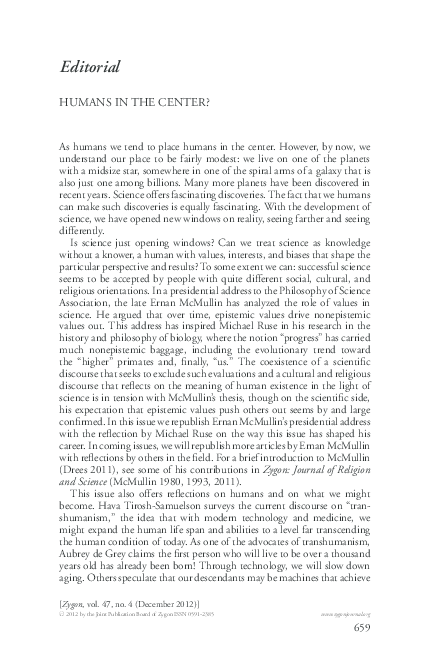 (PDF) Humans in the Center?