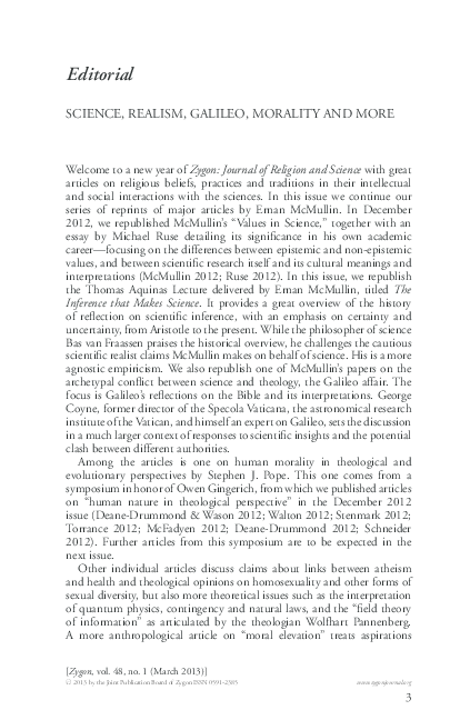 (PDF) Science, Realism, Galileo, Morality and More