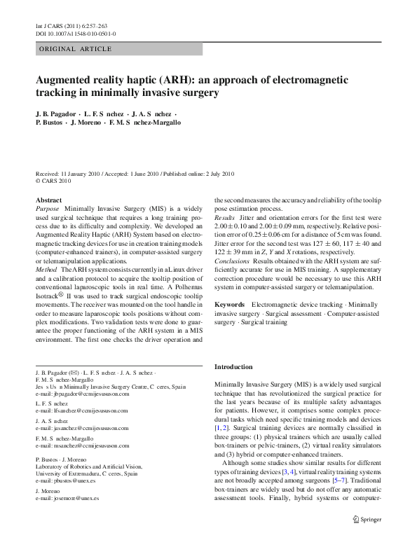 (PDF) Augmented Reality Haptic (ARH): An approach of electromagnetic ...