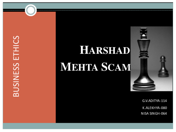 (PPT) harshad mehta