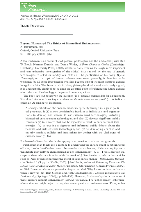 (PDF) Enhancing Human Capacities–Edited by J. Savulescu, R. ter Meulen & G. Kahane