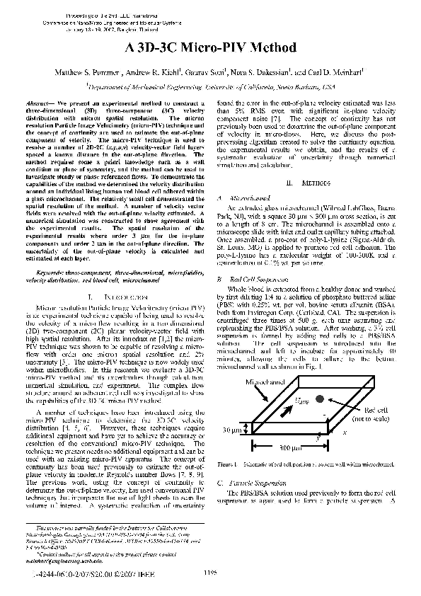 (PDF) A 3D-3C Micro-PIV Method