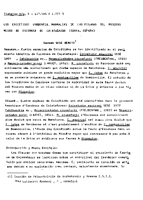 (PDF) Los Cricétidos (Rodentia, Mammalia) de las fisuras del Mioceno ...