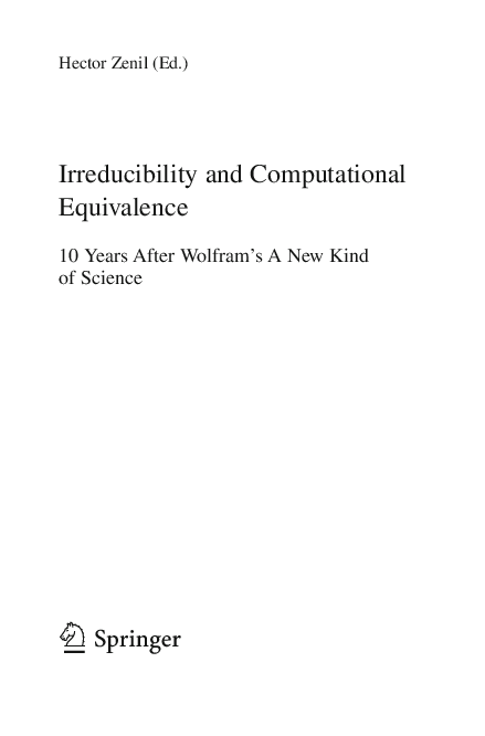 (PDF) Wolfram's Classification and Computation in Cellular Automata Classes III and IV