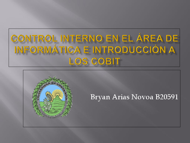 (PPT) CONTROL INTERNO EN EL ÁREA DE INFORMÁTICA E