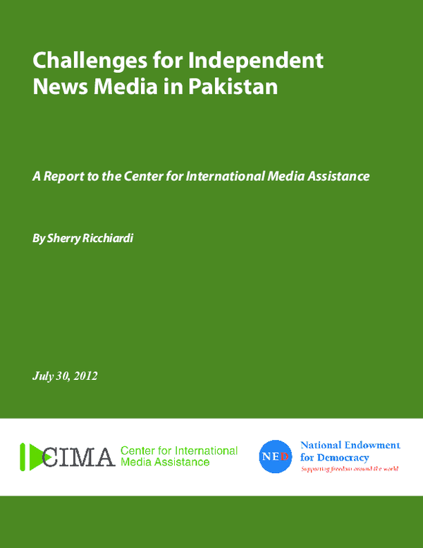 (PDF) Challenges for Independent News Media in Pakistan