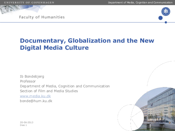 (PPT) UCLAN Lectures 1: Documentary, Globalization and the New Digital ...