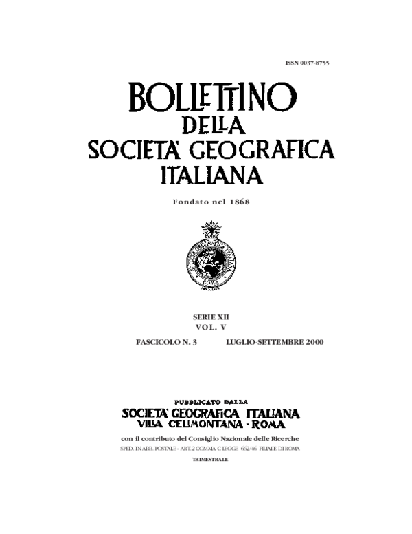 (PDF) La prova del viaggio. Giovanni Miani e le sorgenti del Nilo