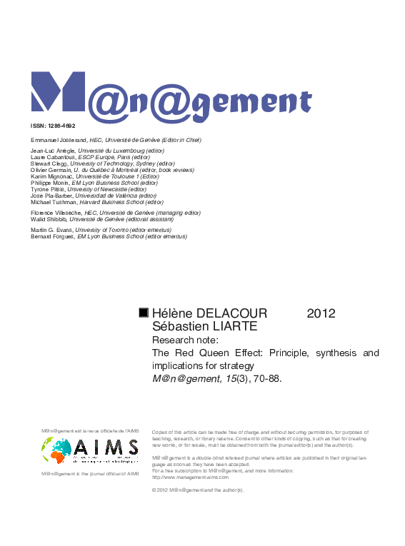 (PDF) The Red Queen Effect: Principle, synthesis and implications for ...