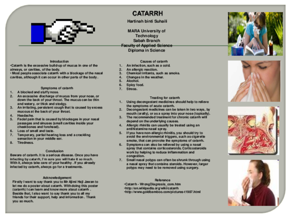(PPT) PRESENTATION POSTER CATARRH