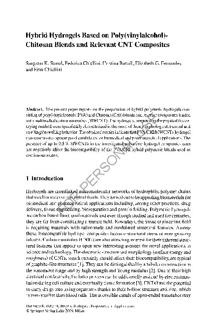 (PDF) PVA, Chitosan, hydrogels composite