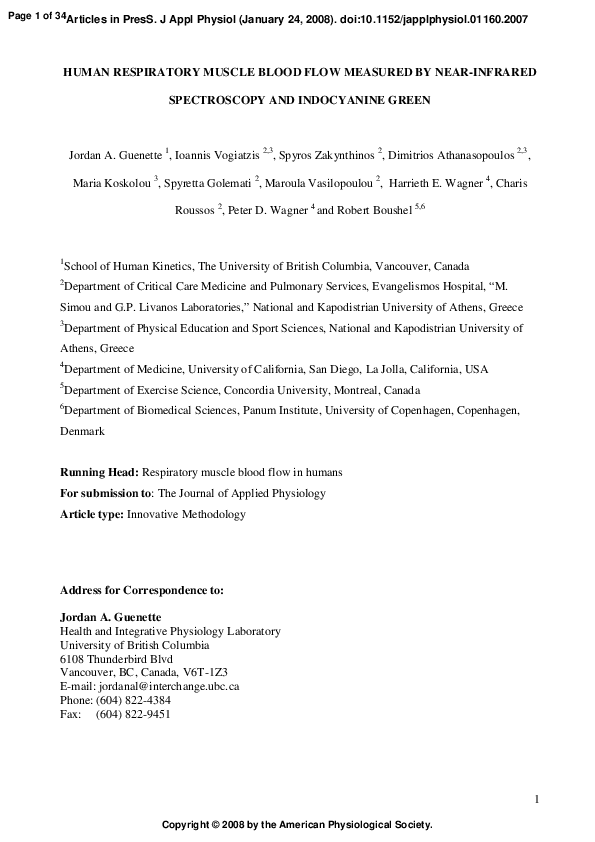 (PDF) Human respiratory muscle blood flow measured by near-infrared ...