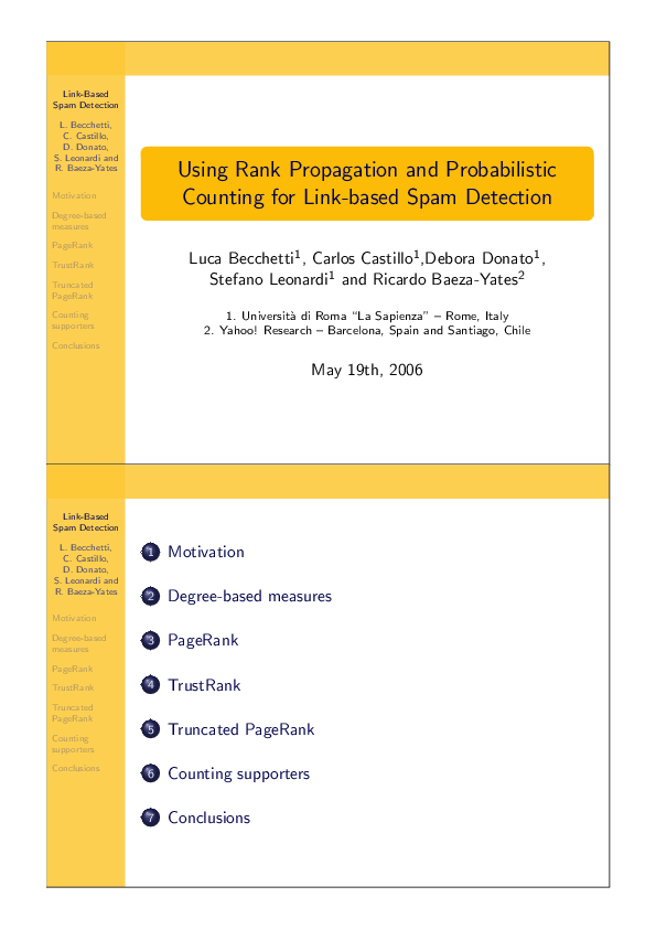 (PDF) Using Rank Propagation and Probabilistic Counting for Link-based ...