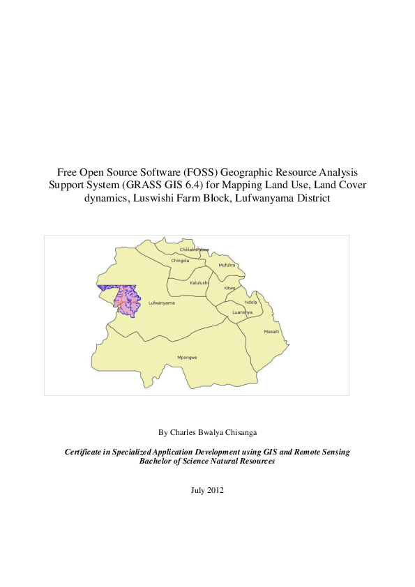 (PDF) Land cover classification