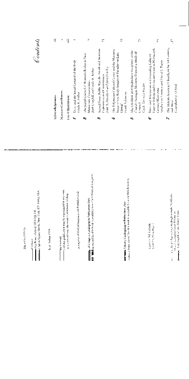 Sacred Dress, Public Worlds: Amish and Mormon Experience and Commitment