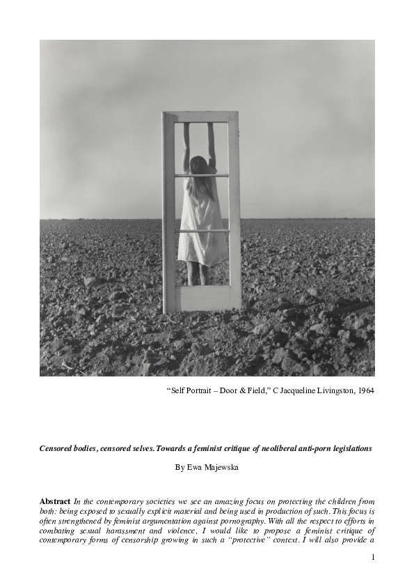 (PDF) Censored Bodies, Censored Selves.