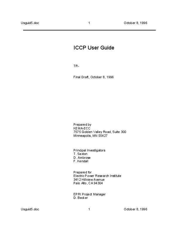 (DOC) 1 Introduction to User Guide