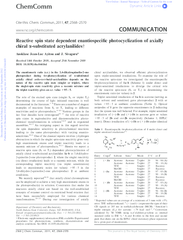 (PDF) Chem Commun Camb 2011 Ayitou