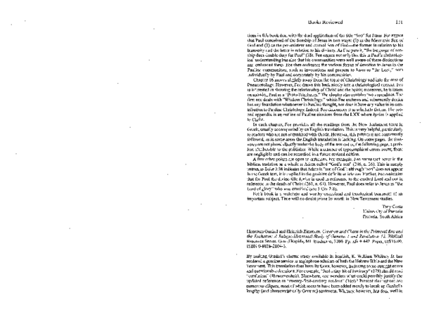 (PDF) Review of Creation and Chaos in the Primeval Era and the Eschaton ...