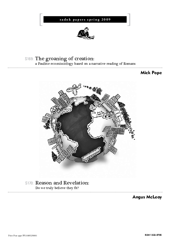 (PDF) The groaning of creation: a Pauline eco-missiology based on a ...