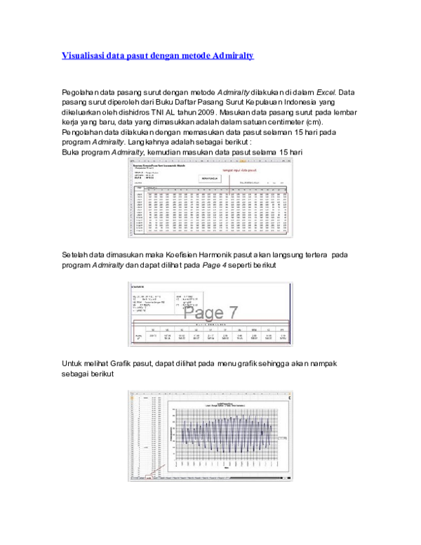 (DOC) Visualisasi data pasut dengan metode Admiralty