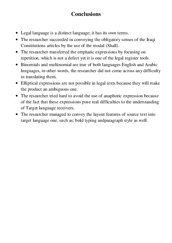 (PDF) Translation of Iraqi Constitution: Section One and Section Two ...