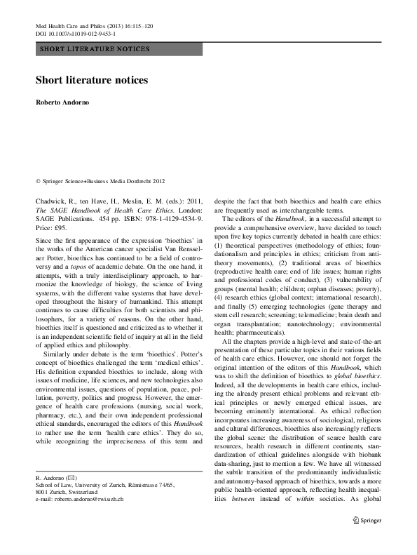 (PDF) Review of Mehlman, M. J.: 2011, Transhumanist Dreams and ...